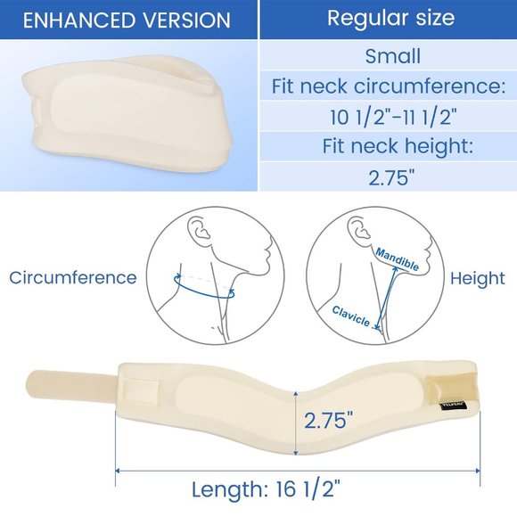 Velpeau | Accessories | Velpeau Double Layer Neck Brace Foam Cervical ...
